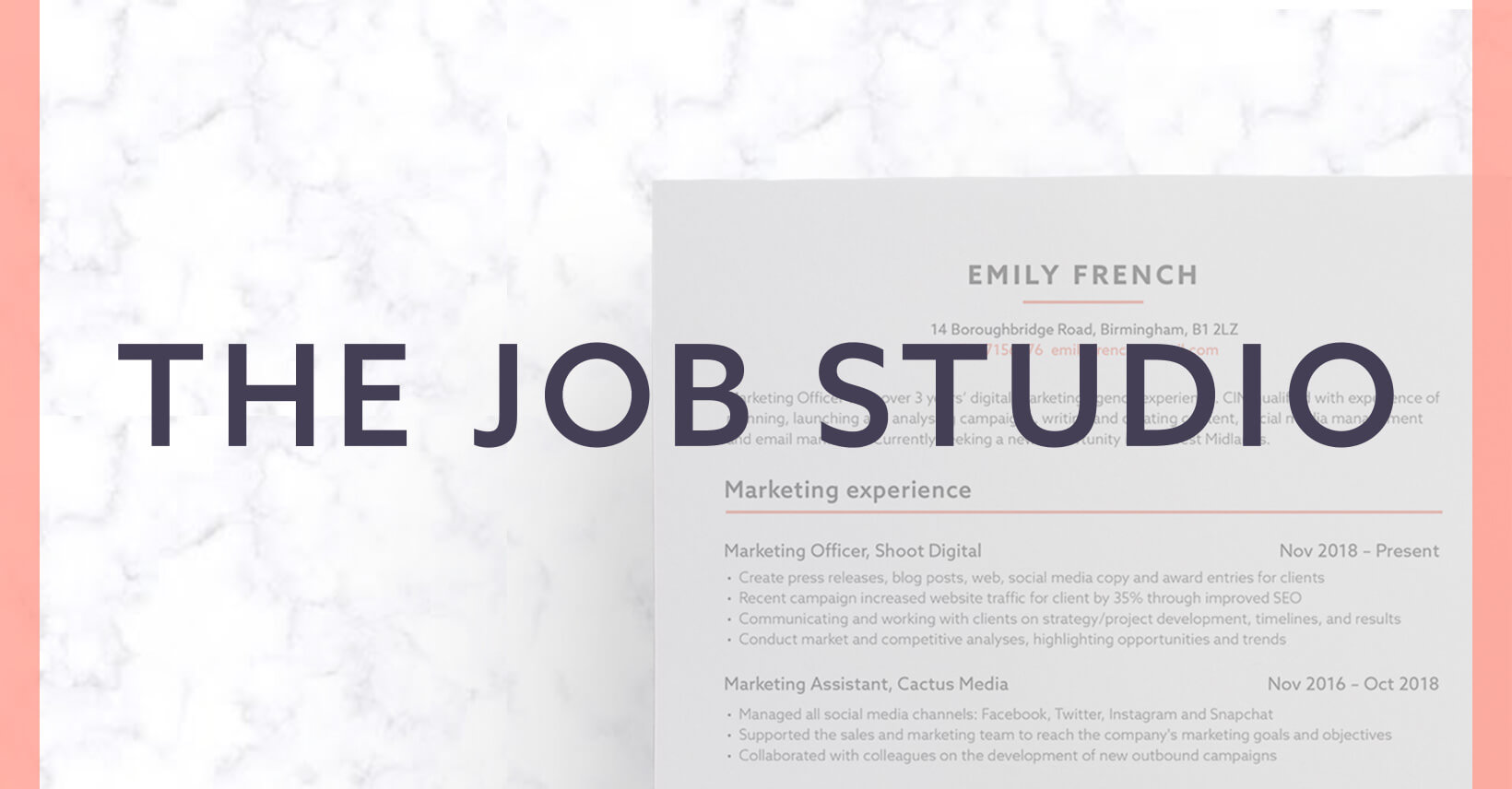 The Job Studio - Career and interview coaching and CV advice in Exeter